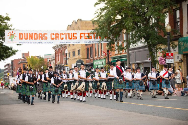 Dundas Cactus Festival Parade 2023 - Dundas Pipes and Drums